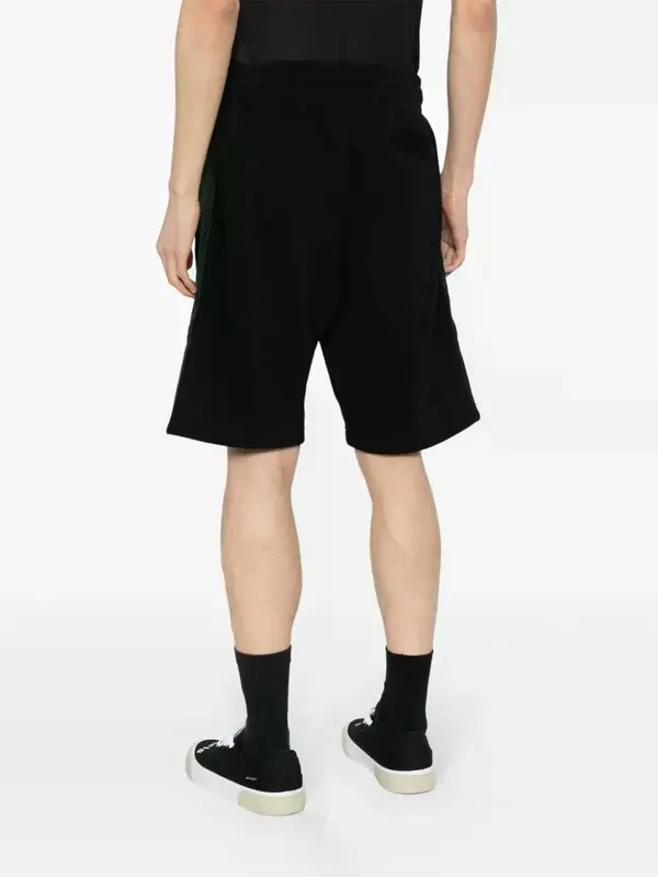 Palm Angels Logo Tape Cotton Track Shorts