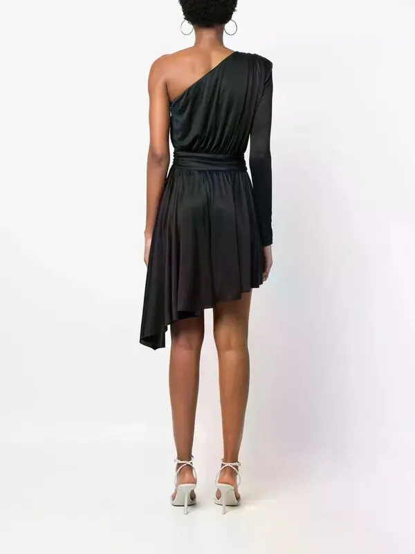 Philipp Plein One-shoulder Pleated Dress
