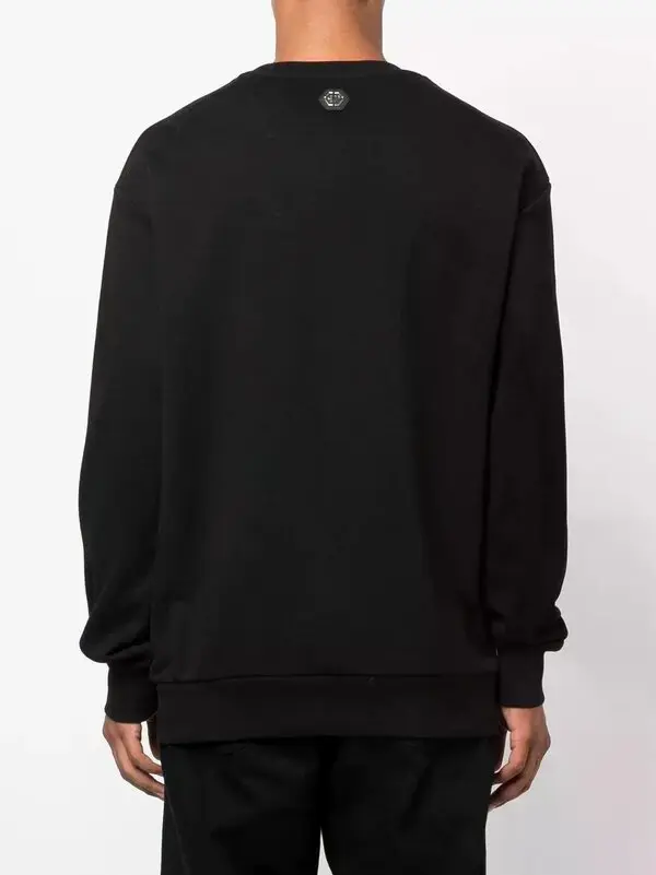 Philipp Plein Logo Crew Neck Jumper - Black