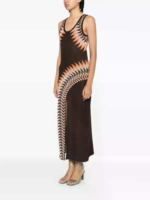 Rabanne Graphic Print Maxi Dress