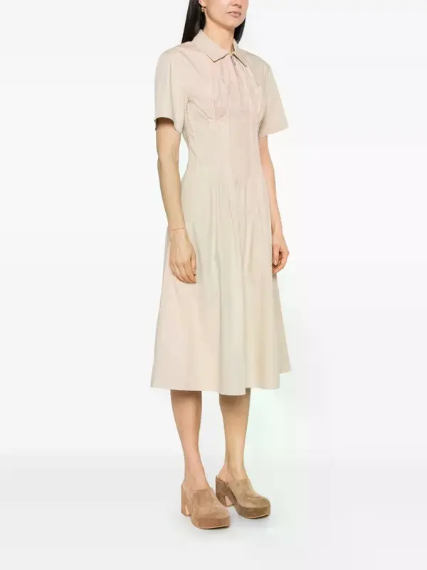 Tory Burch Poplin Pleat-waist Dress