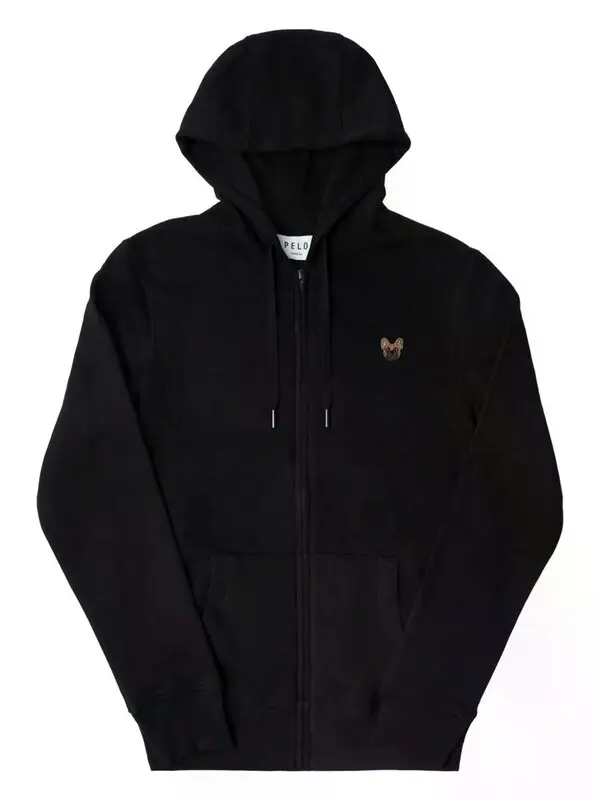 PELO FOUNDATION Bouledogue Zip-up Hoodie - Black