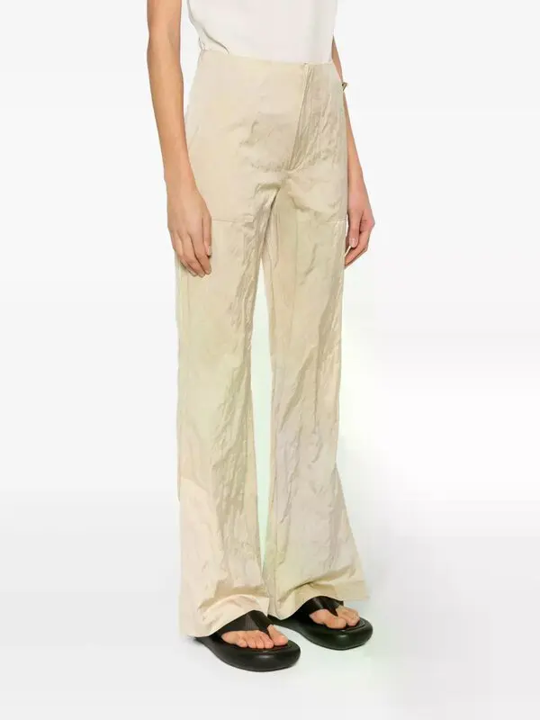 Gauchère Creased Tapered Leg Trousers - Neutrals