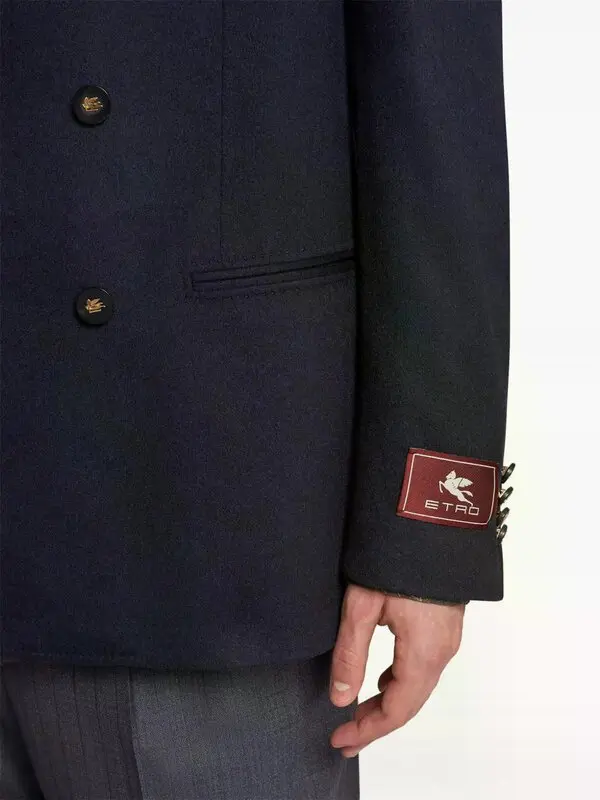 Etro Double-breasted Cashmere Blazer
