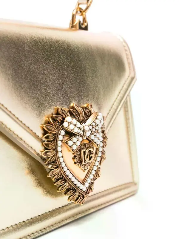 Dolce & Gabbana Small Devotion Shoulder Bag - Gold