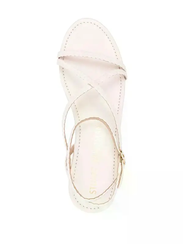STUART WEITZMAN Wovette Wedge Sandals - Neutrals
