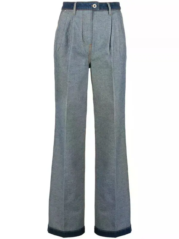 Sonia Rykiel Paris High-rise Upside-down Straight-leg Jeans - Blue