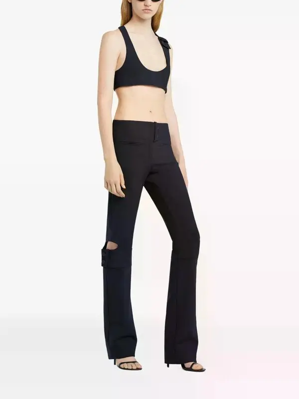 COURREGES Double Buckle Trousers