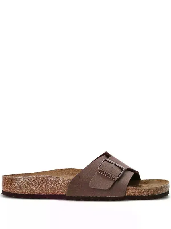 BIRKENSTOCK Catalina Leather Slides - Brown