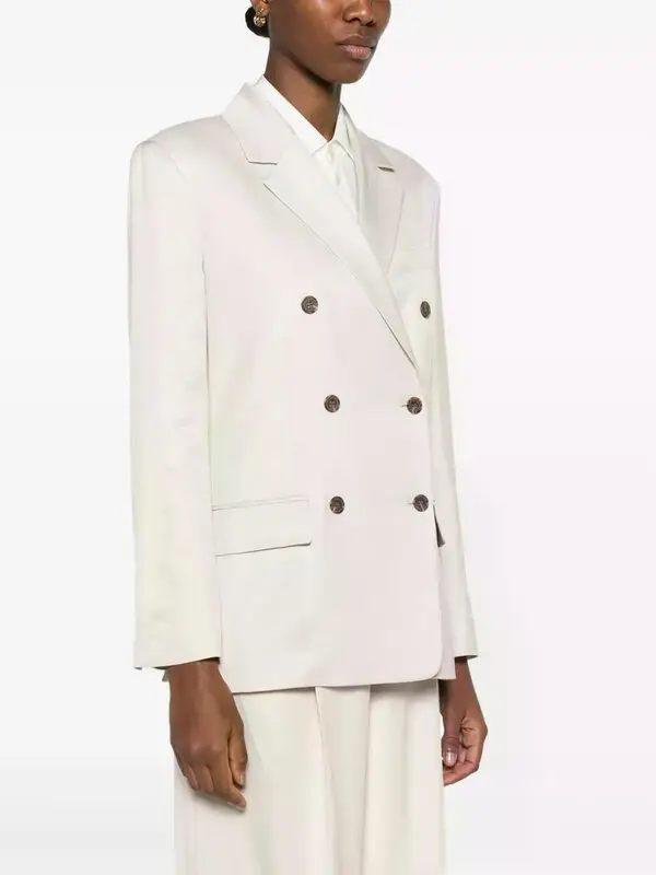 Theory Notched-lapels Double-breasted Blazer