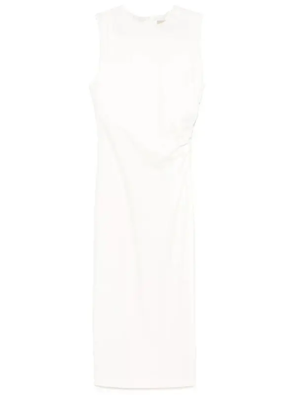 BLANCA VITA Ruched Maxi Dress - White