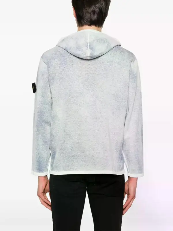 Stone Island Compass-patch Hoodie - Blue