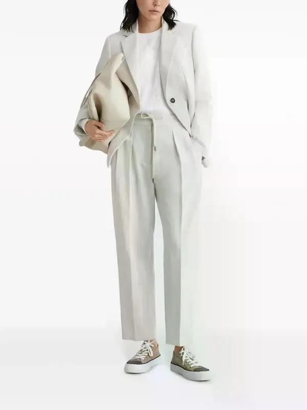 Brunello Cucinelli Straight-leg Gabardine Trousers