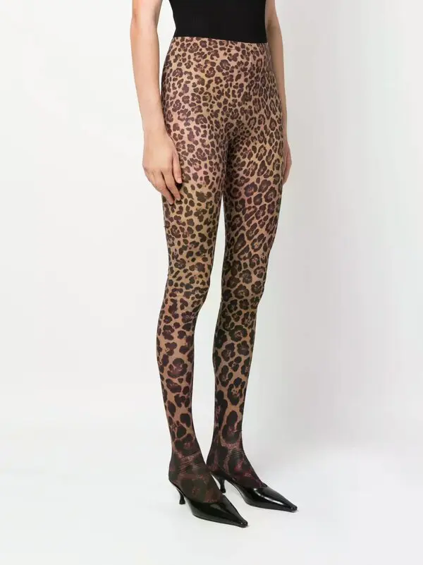 Valentino Garavani Leopard Print Tights