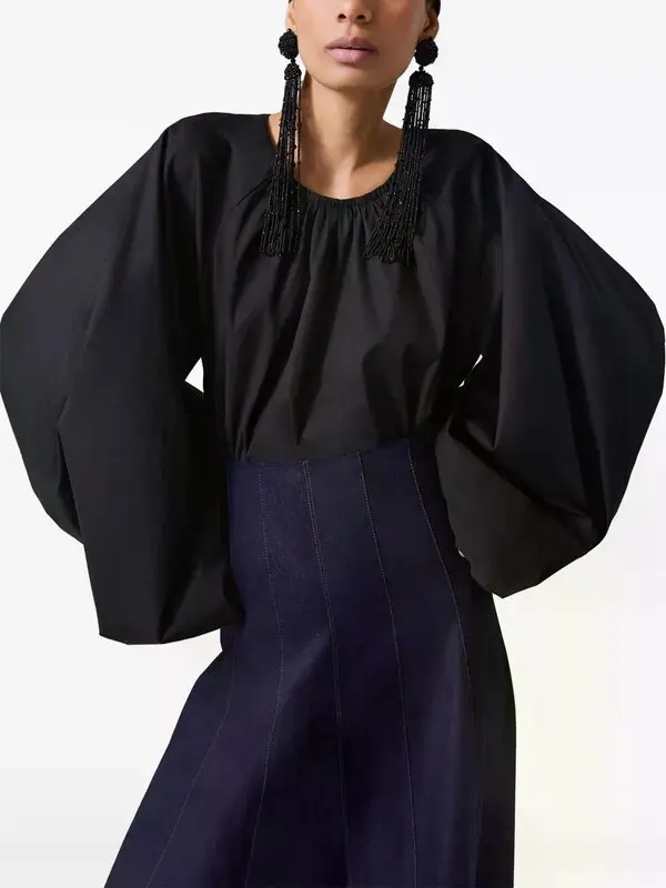 Carolina Herrera Raglan-sleeve Blouse