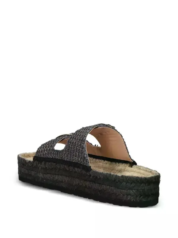 Moschino Double-buckle Flatform Espadrilles