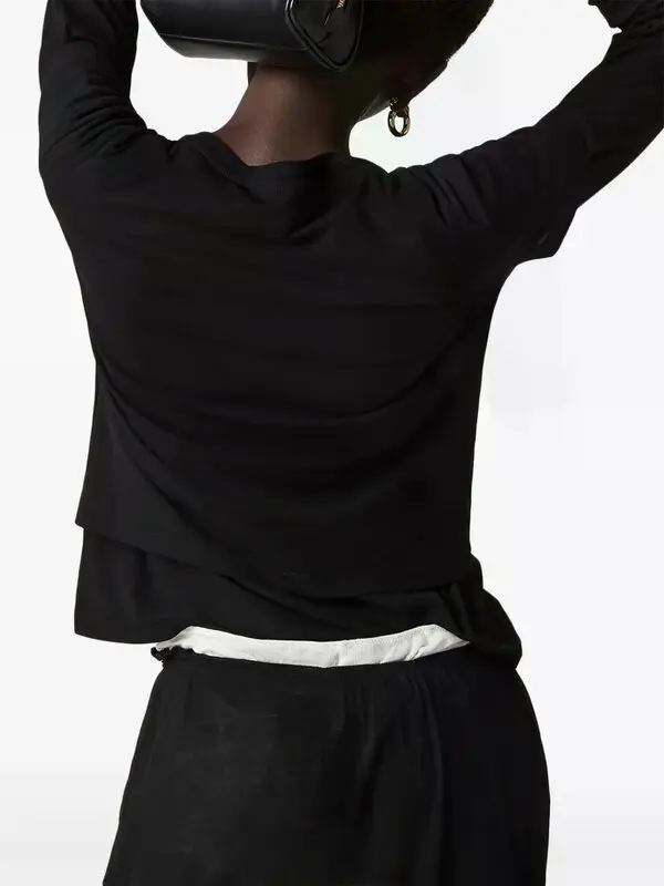 Miu Miu Ribbed Jersey T-shirt