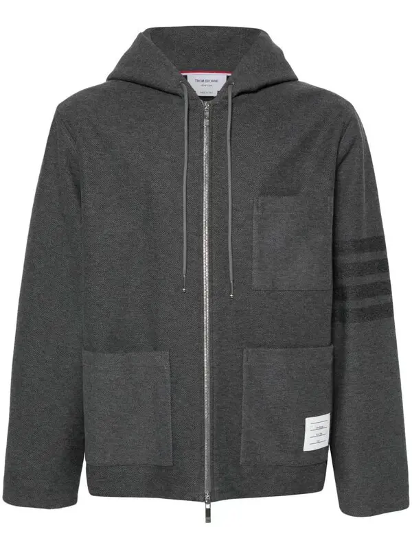 Thom Browne Double Face Tech 4-bar Jacket