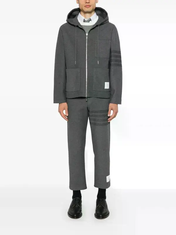 Thom Browne Double Face Tech 4-bar Jacket