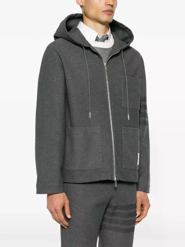 Thom Browne Double Face Tech 4-bar Jacket