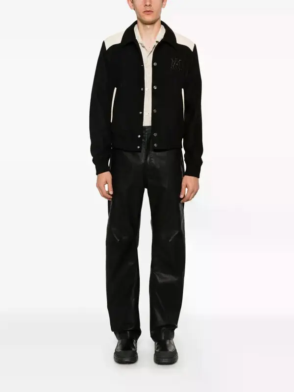 Amiri Ma Band Logo-embroidered Bomber Jacket