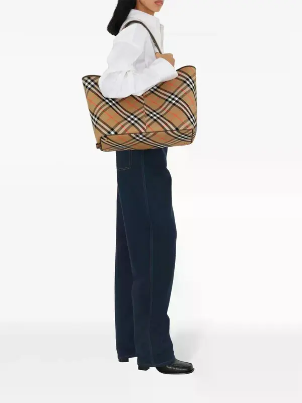Burberry Medium Check Tote Bag