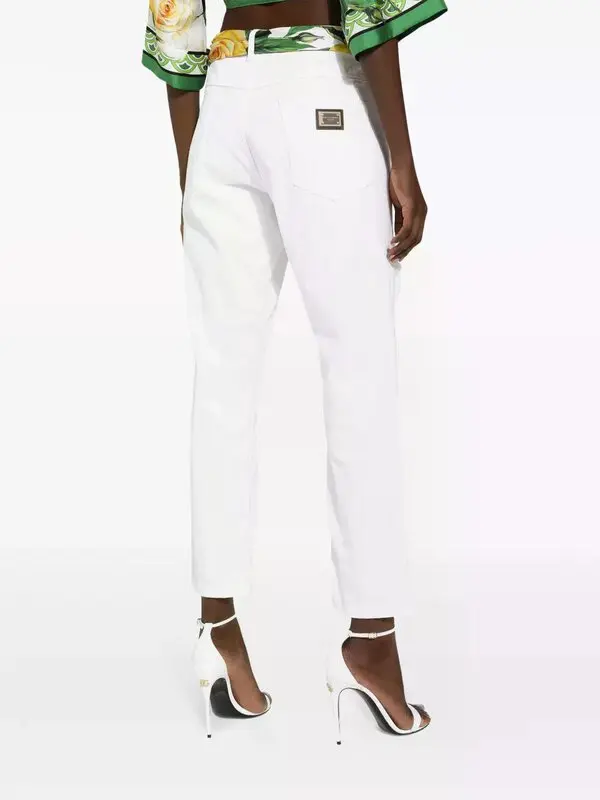 Dolce & Gabbana Distressed Straight Leg Jeans