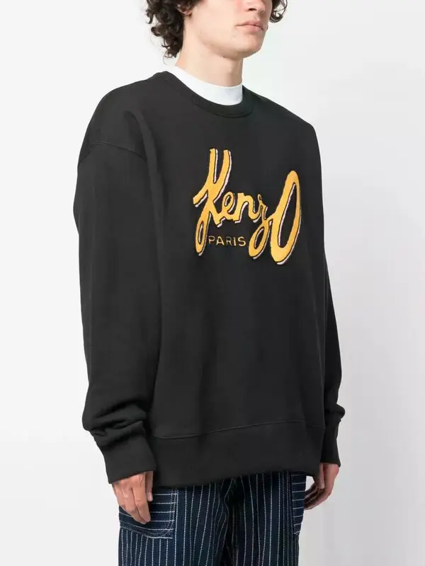 Kenzo Logo Print Cotton Sweatshirt