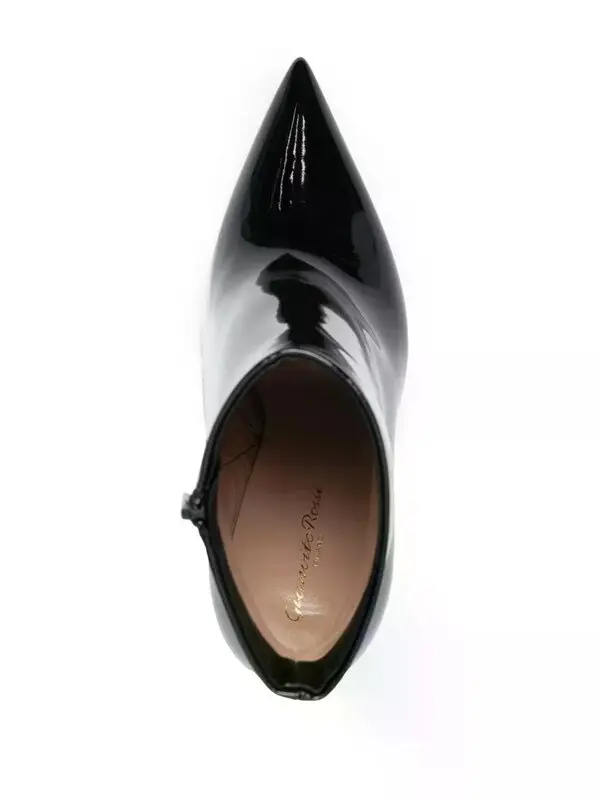 GIANVITO ROSSI 110mm Patent Leather Ankle Boots