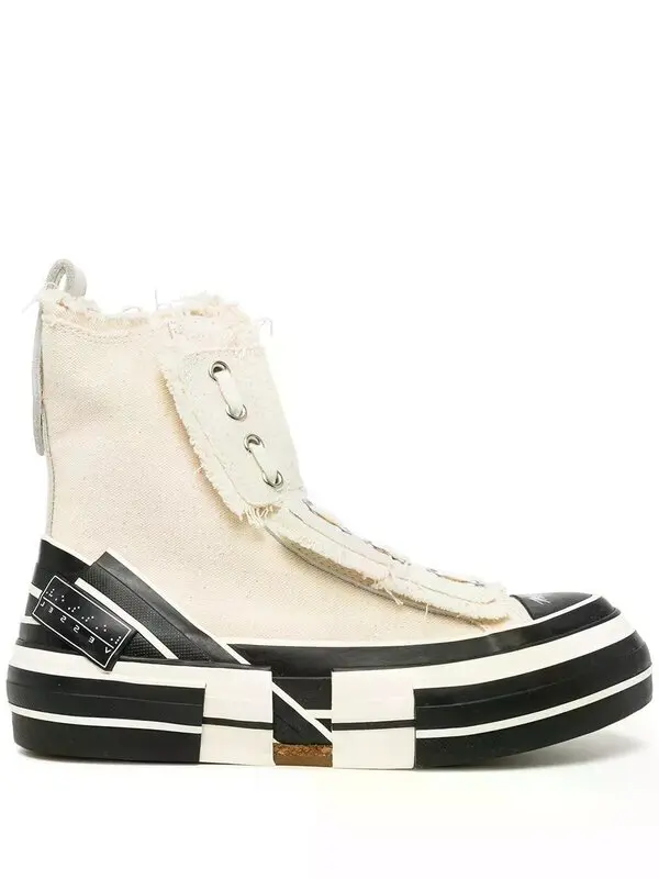 Y’s Lace-up Hi-top Canvas Sneakers