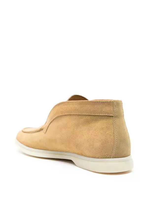 SCAROSSO Suede Ankle Boots - Brown