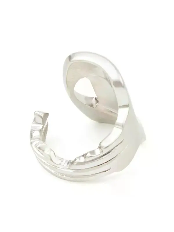 MAISON MARGIELA Tone Brass Cut-out Ring With Numbers Motif
