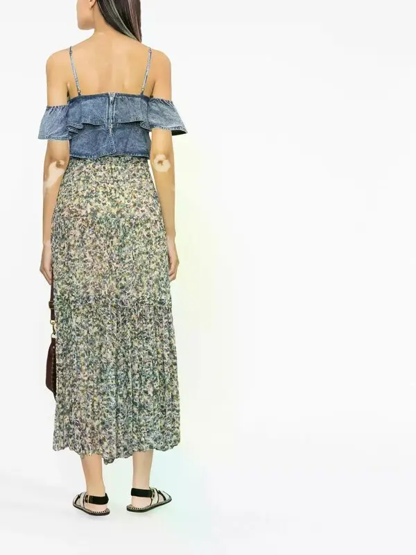 MARANT ETOILE Voloteo Cropped Ruffle Blouse