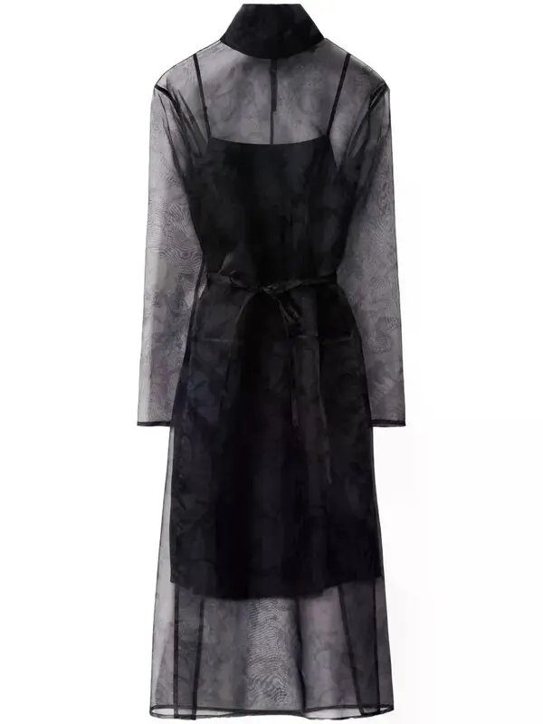 Fabiana Filippi Printed Silk Midi Dress - Black