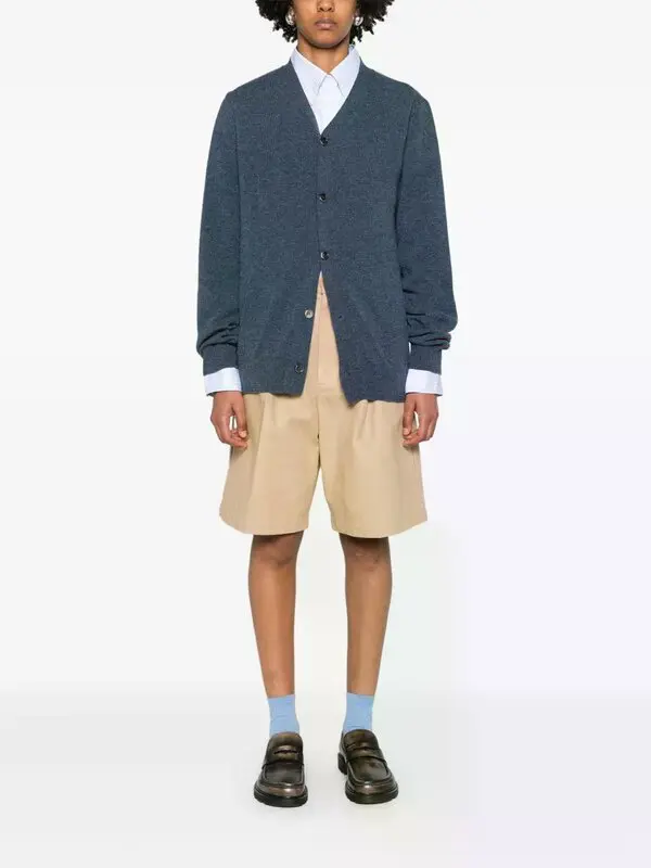 Play Comme Des Garcon Heart-patch Wool Cardigan