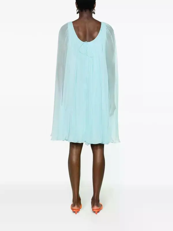 Max Mara Tie-detail Mini Dress - Blue