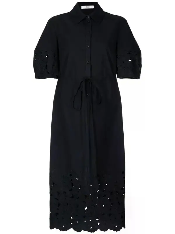 Erdem Floral-embroidered Shirtdress