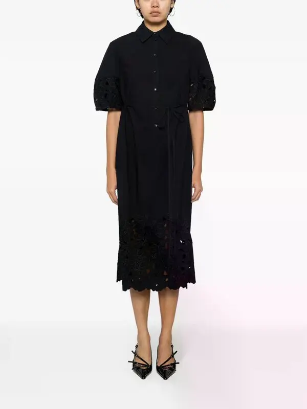 Erdem Floral-embroidered Shirtdress