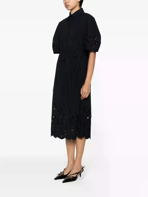 Erdem Floral-embroidered Shirtdress