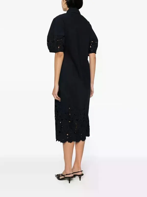 Erdem Floral-embroidered Shirtdress