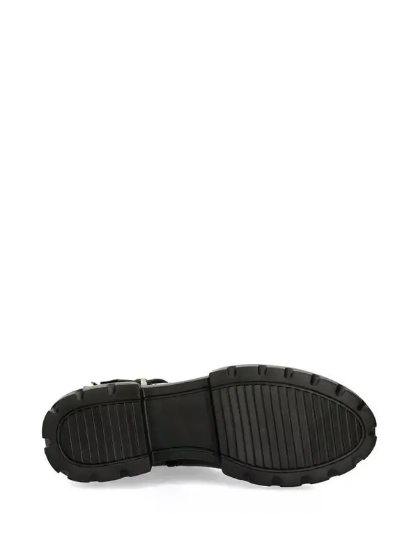 Agl Leather Buckled Boots