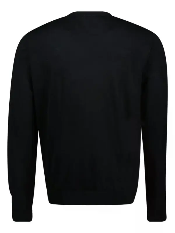 DIESEL® K-valiam Crew Neck Long Sleeve Sweatshirt With Cut-out Detailing And Logo Patch