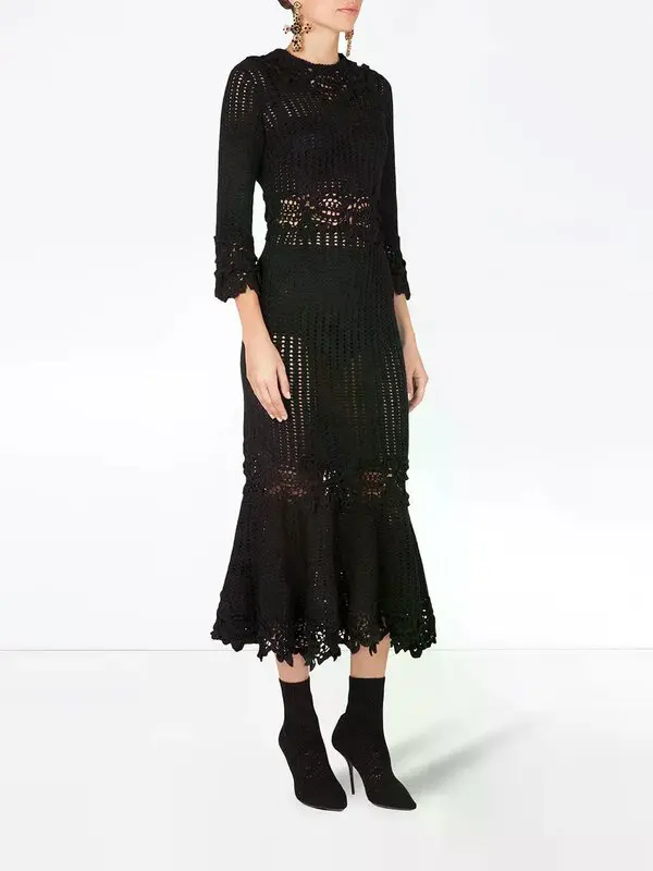 Dolce & Gabbana Crochet Sheath Dress