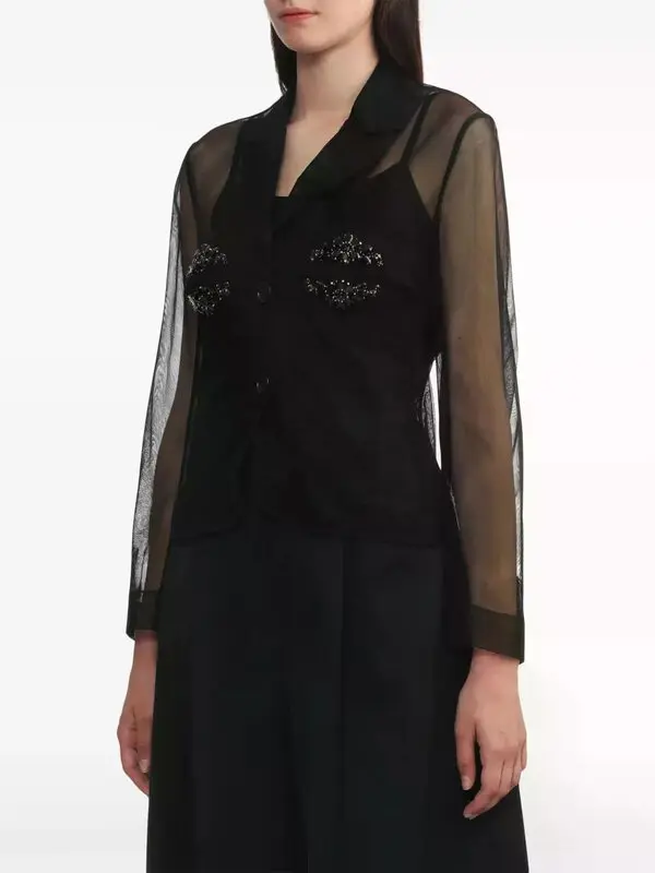 Simone Rocha Crystal-embellished Shirt