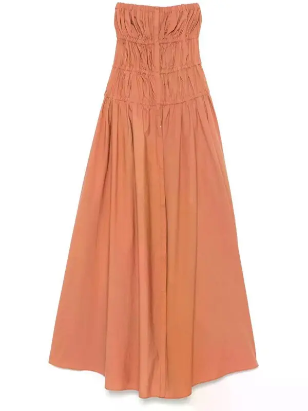 FORTE_FORTE Cotton Maxi Dress - Brown