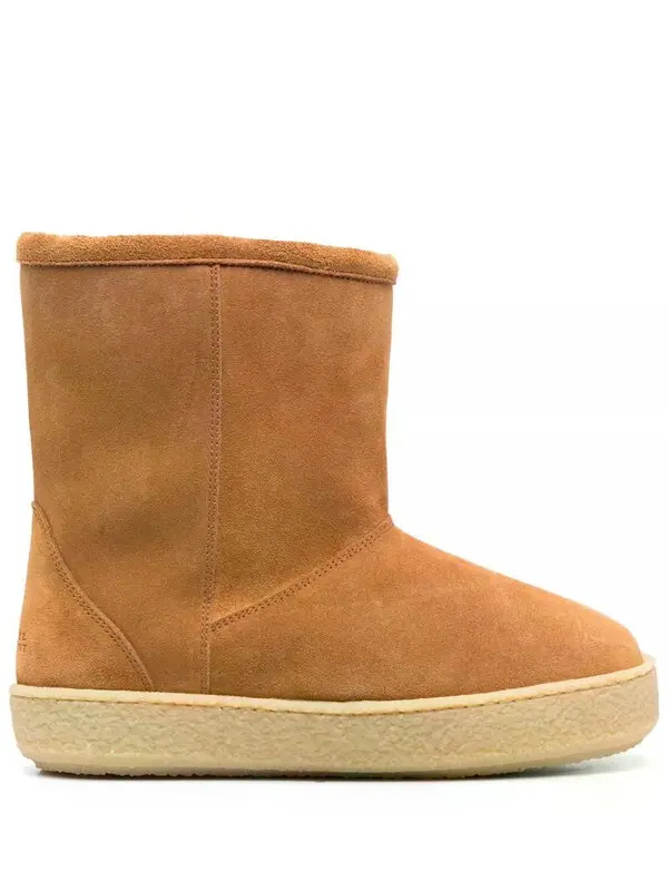 Isabel Marant Étoile Frieze Suede Ankle Boots - Brown
