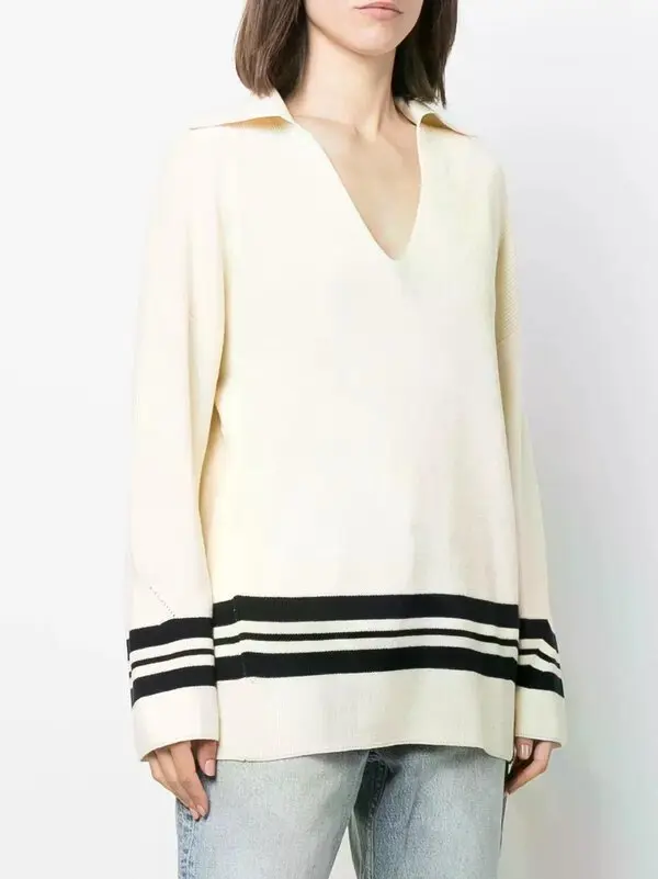Rag & Bone Oversized Jumper With Stripe Trim