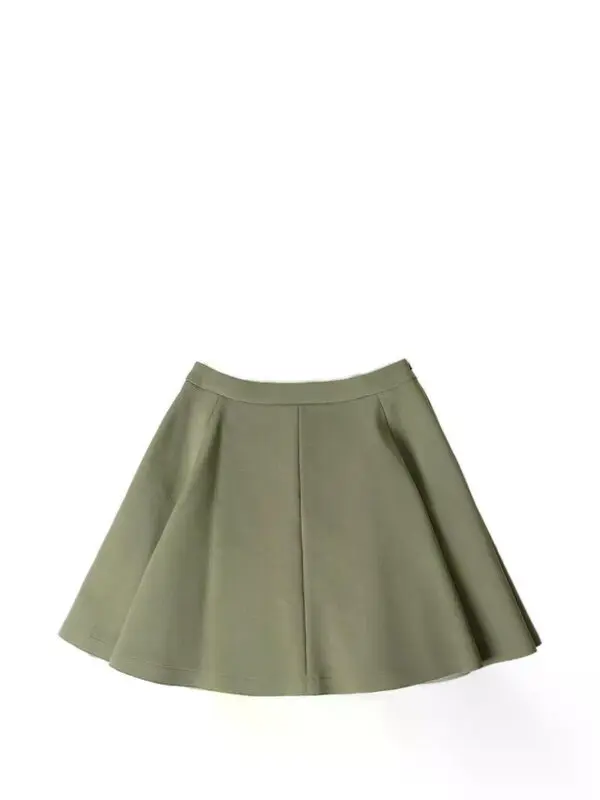 AMI Paris A-line Midi Skirt - Green