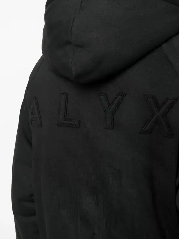 1017 Alyx 9sm Logo-embroidered Hooded Bomber Jacket