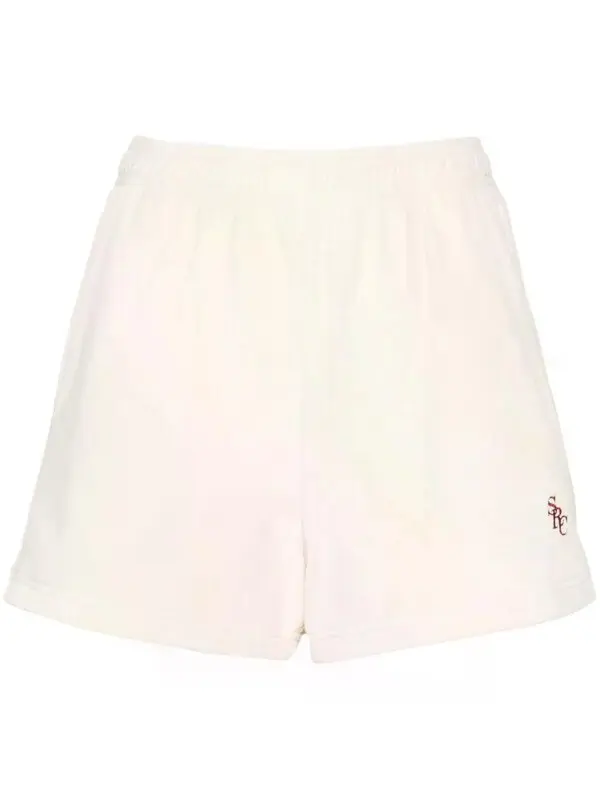 Sporty & Rich Velour Mini Shorts
